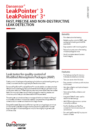 Package Leak Testing Equipment - Dansensor LeakPointer 3 | AMETEK MOCON